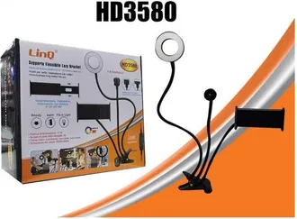 Trade Shop Support De Clip Pour Smartphone Pour Bureau Annulaire Flexible &agrave; Led Hd3580