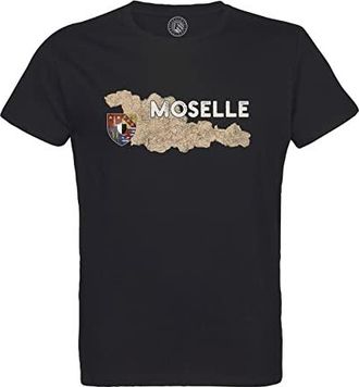 Fabulous T-Shirt Homme Col Rond Coton Bio Moselle 57 Departement Metz Carte Ancienne Rare