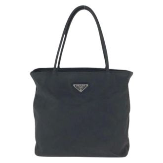 Prada Sac cabas Pre-owned en nylon Tessuto - Femme - Pre-owned - Noir - Taille: ONE Size