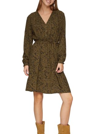 QS by s.Oliver s.Oliver Damen 2149913 Kleid, Gr&uuml;n 78a2,42