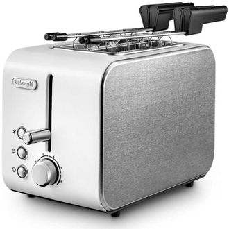 DeLonghi DeLonghi CTX 2203.W Toaster 2 Scheibe(n) Silber, Wei&szlig; 550 W