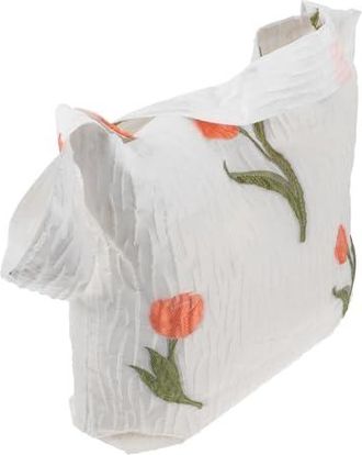 Hemoton Sac &agrave; Main Bandouli&egrave;re Cabas Avec D&eacute;cor Floral Sac Portable Pour Femme &agrave; Main Sous Le Bras