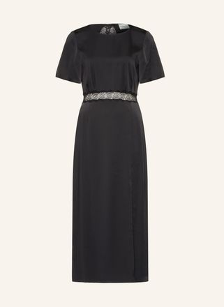 Claudie Pierlot Claudie Pierlot Satinkleid Mit Spitze Und Cut-Outs schwarz
