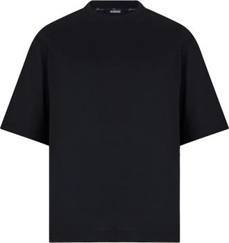 Jacquemus Homme, Tops, Noir, Taille: L T-Shirt Rond Carr&eacute; &agrave; Manches Courtes