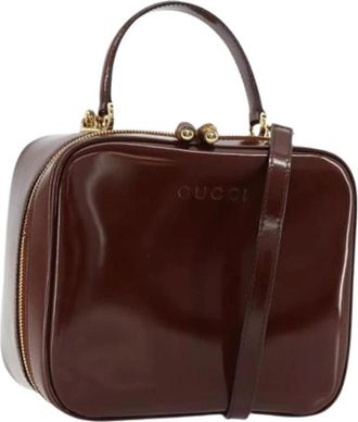 Gucci Sac &agrave; main vintage doccasion - Femme - Pre-owned - Brun - Taille: ONE Size