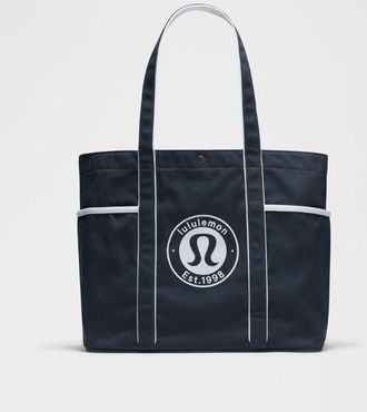 lululemon Sac fourre-tout Daily en toile &agrave; poches multiples 20L Logo - Bleu