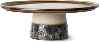 HKliving Plat &agrave; g&acirc;teau en gr&egrave;s HKliving