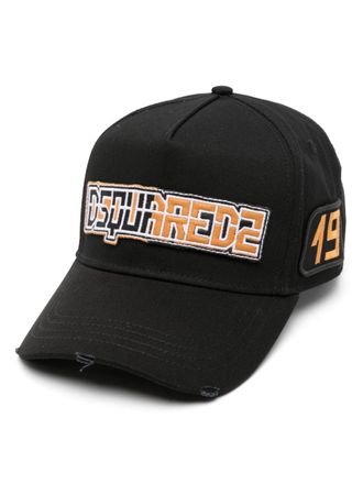 Dsquared2 casquette &agrave; patch logo - Noir