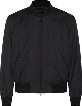 Giorgio Armani Bomberjacke mit Reißverschluss - Schwarz