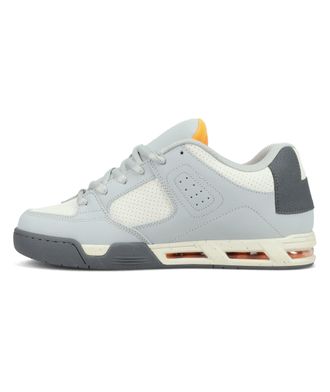 DC Sneaker DC SHOES DC COMMAND, Herren, Gr. 40, grau, dunkelgrau, orange, Leder, Synthetik, Schuhe Sneaker