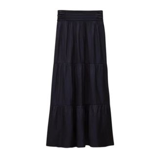 BA&SH Femme, Jupes, Bleu, Taille: 38 FR Jupe Midaxi &agrave; Volants