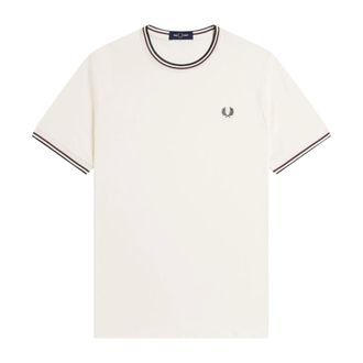 Fred Perry Homme, Tops, Blanc, Taille: XL Twin Tipped T-Shirt