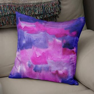 Bonamaison Le Jardin du Lin Kissen Zierkissenbezug Kissenbezug, Aquarell-Thema Dekoration, Für Zuhause Autos Büro Sofa Wohnzimmer Couch Schlafzimmer Dekor, 50x50