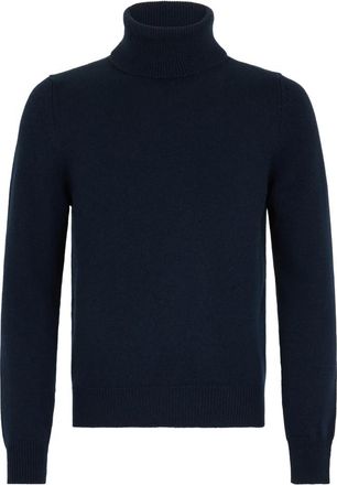 Malo Homme, Pulls, Bleu, Taille: XL Pull Col Roul&eacute; en Cachemire