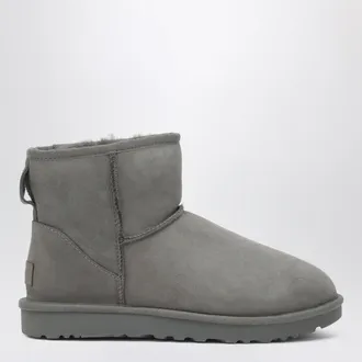 UGG Classic Mini II graue Stiefel aus Lammfell