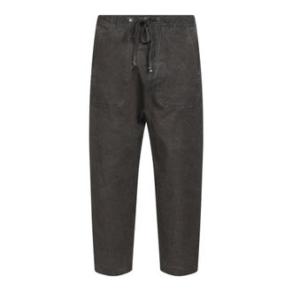 Uma Wang UMA Wang, Homme, Jeans, Gris, Taille: L Pantalon en denim &agrave; cordon de serrage