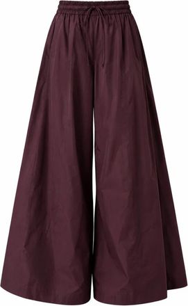 Meimeij Weit geschnittene Taffeta-Hose - - Trousers - Damen - Lila - XS