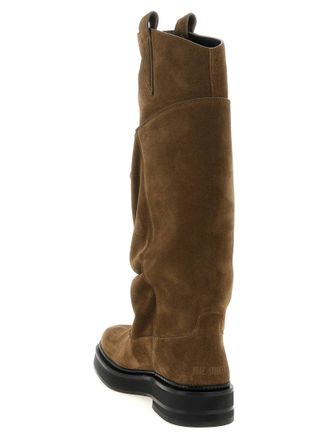 The Attico Combat Boot - Brown