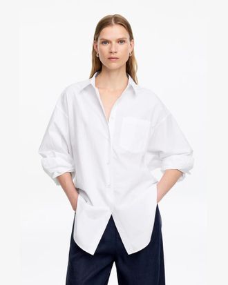 Arket Oversize-Hemd Mit Dolman-&Auml;rmeln -Wei&szlig;