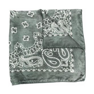 Golden Goose unisex, Accessoires, Vert, Taille: ONE Size &Eacute;charpe en Soie Verte Aw25