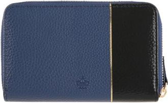 Draeger DRAEGER PARIS - Portefeuille - 15 x 2,5 x 9,5 cm - Bleu/Noir - Zippé - Accessoire, Mode, Fashion, Tendance - Idée Cadeau Amis, Famille, Fête Des Mères