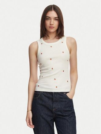Vero Moda Top Naja 10341964 Wei&szlig; Slim Fit