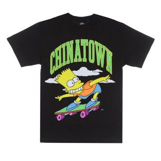 Market Schwarzes Simpsons Tee mit Logo-Druck - - Tops - Herren - Schwarzk - S