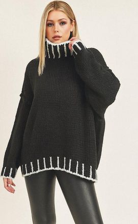 Worldclassca Rollkragenpullover WORLDCLASSCA Damen Rollkragen Pullover Oversize Lang Winter Fashion Neue Kollektion - Stilvolle und gemütliche Strickmode für Damen