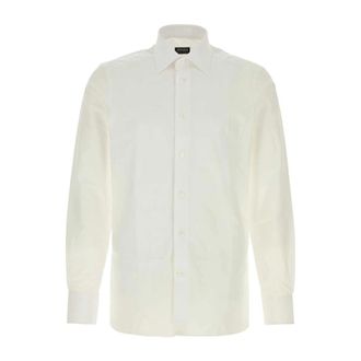 Ermenegildo Zegna Homme, Chemises, Blanc, Taille: M Chemise Popeline