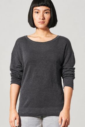 Hempage Hempage Damen vegan Pullover Airy Anthrazit
