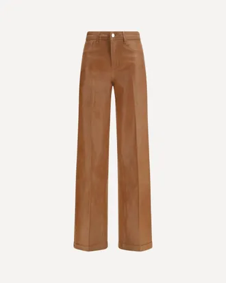 L'agence Clayton Coated wide leg Jeans Female 32