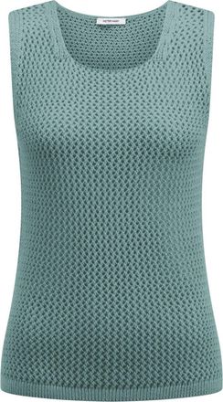 Peter Hahn Stricktop Rundhals-Ausschnitt Peter Hahn gr&uuml;n