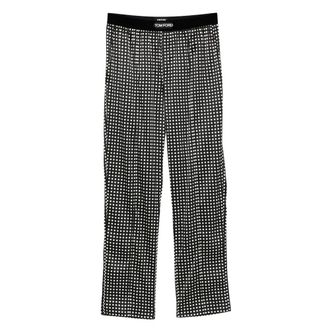 Tom Ford Polka Dot Pyjamahose aus Stretch-Satin - - Nightwear & Lounge - Herren - Schwarzk - S