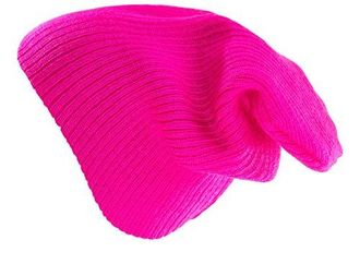 4sold (TM) Bonnet long tombant style bonnet Beanie Beany sign&eacute; 4sold - Rose - taille unique