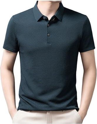 Generic Rrongwn Polo &agrave; manches courtes pour homme - Respirant - S&eacute;chage rapide - Pour l&eacute;t&eacute; - Boutonni&egrave;re - T-shirts pour homme - D&eacute;contract&eacute; - T-shirt de spor