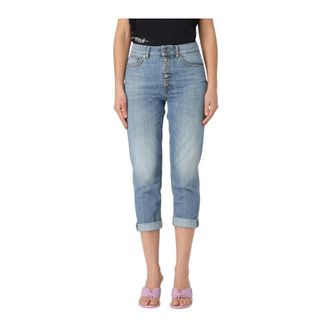 Dondup Femme, Jeans, Bleu, Taille: W25 Jean à revers et braguette boutonnée