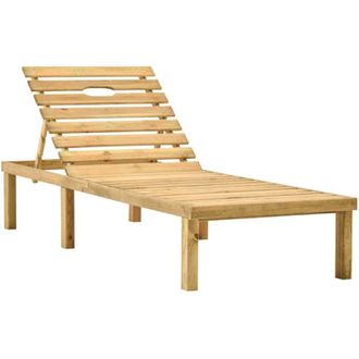 vidaXL Vidaxl - Sonnenliege Kiefernholz Impr&auml;gniert