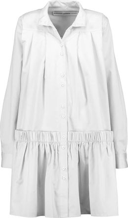 Margaux Lonnberg Robe Courte Arden Popeline de Coton Blanc