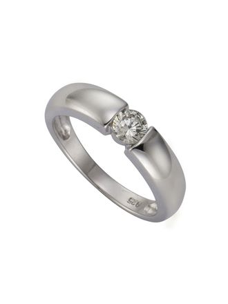 Zeeme Silber Ring Silber 925 mit Zirkonia wei&szlig;