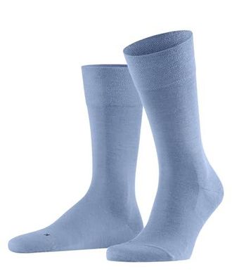 Falke Sensitive Berlin M So laine coton non-comprimantes 1 paire, Chaussettes Homme, Bleu Airy Blue 6707, 43-46