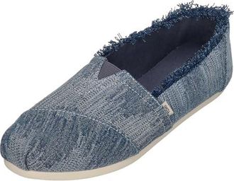 Toms Espadrille Classique Alpargata pour Femme, Couleur, Bleu Ciel fonc&eacute; textur&eacute;, 40 EU