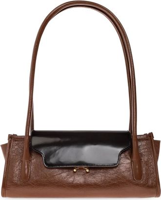 Marni Sac Bandouli&egrave;re Trunkette - Femme - Sacs - Brun - Taille: ONE Size