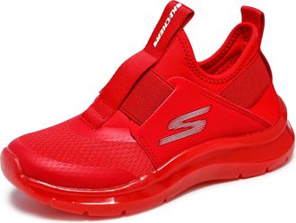 Skechers Jungen 403878l Rot Sportschuhe, Roter Textil Synthetik Rand, 37.5 EU