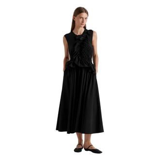 Meimeij Femme, Robes, Noir, Taille: 38 FR Midi Dress