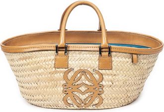 Loewe Crossbody Bags - Ice Cream Motif Raffia Handbag - Gr. unisize - in Beige - f&uuml;r Damen