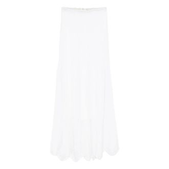 Forte_Forte My Skirt Pointelle Stitch Skirt - - Skirts - Damen - Wei&szlig; - M