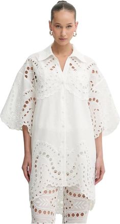 Charo Ruiz Ibiza Damen, Blusen & Hemden, Wei&szlig;, SGr&ouml;&szlig;e