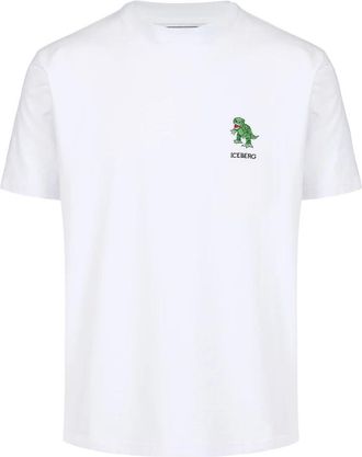 Iceberg Homme, Tops, Blanc, Taille: 2XL T-shirt ajust&eacute; en jersey stretch