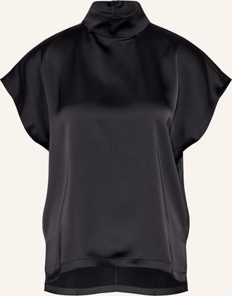 HUGO BOSS Hugo Blusentop Caneli-1 Aus Satin schwarz