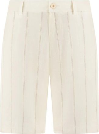 Boggi Milano Homme, Shorts, Blanc, Taille: W31 Bermudas en Lin